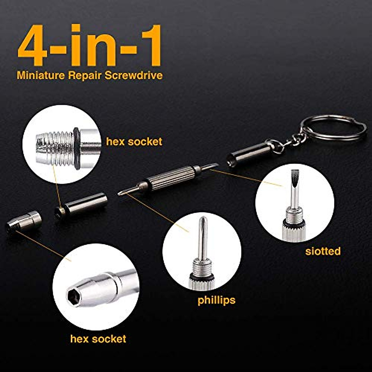 Eyeglass Repair Kit, OFONE Glasses Repair Kit with 500pcs Tiny Metal Screws Precision Screwdriver Set Tweezer and Nose Pads Fits Eyeglasses, Sunglasses, Spectacle and Watch Repair