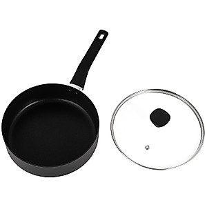 EPPMO Hard-Anodized Nonstick Saute Pan with Lid, Bakelite Handle, 3.2 Quart