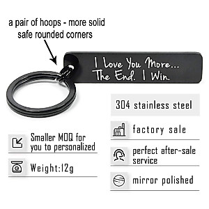 Birthday Wedding Gifts from boyfriend Valentine Day Gifts for Girlfriend I Love You More (i win black more)