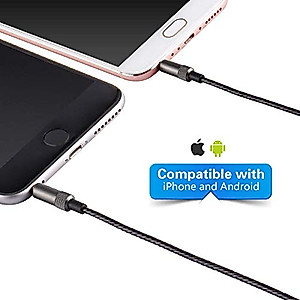 Aquelo Audio Cable Cord Replacement with Inline Mic and Remote Volume Control Compatible for Sol Republic Master Tracks HD Tracks HD2 Sol Republic V8/V10/12 Sol Republic X3 Headphone (Black)