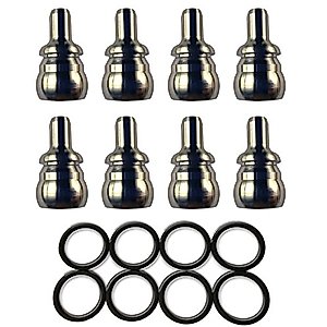 HHC Diesel ~ FORD 6.0L LeakProof Nipple Cups/Ball Tube Kit! Includes 8-LeakProof Nipple Cups and 8-Heavy Duty Viton Seals ~ F60L-8NIPPLE