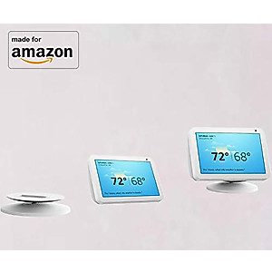 AutoSonic Stand for Echo Show 8 and 5 (1st Gen and 2nd Gen), Adjustable Accessories Compatible with Alexa Show 5 and 8, Magnetic, Swivel and Tilt, White