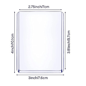 40 Pcs Baseball Card Protectors, 3" x 4" Top Loaders Card Sleeves for Trading Card Penny Sleeves Thick Plastic Toploaders Compatible with Yugioh, MTG, Sports, Football Cards