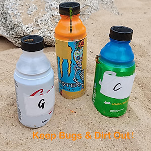 6 Pack Soda Can Lids, 6 Colors Can Covers for Soda, Beer, Energy Drinks, Juice, Seltzer, Coffee, Best Picnic Accessories & Beach Gadgets for Can drinks, BPA-Free, Reusable Soda Can Covers Lids