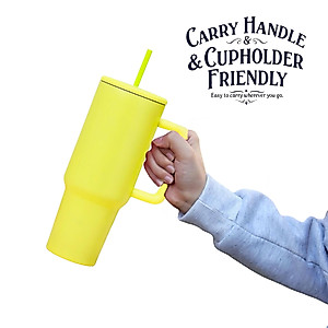 Kiki New York Tumbler with lid (Neon Yellow)