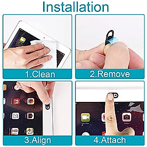 Wolfride 50pcs Computer Camera Cover Slide Webcam Cover Webcam Blocker Slider Black