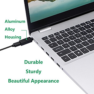 CERRXIAN 100W PD USB Type C Female Input to DC 5.5mm x 2.5mm Power Charging Adapter(5525a-Black)