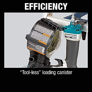 Makita AN613 Pneumatic 15° 2-1/2" Siding Coil Nailer