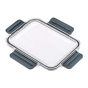 Amazon Basics Tritan 10 Piece (5 Containers and 5 Lids) Locking Food Storage Container - Clear
