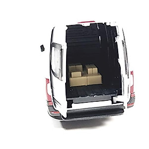 KiNSMART 2019 Mercedes-Benz Sprinter Cargo Van White 1:48 O Scale Die Cast Metal Model Toy Car w/Pullback Action