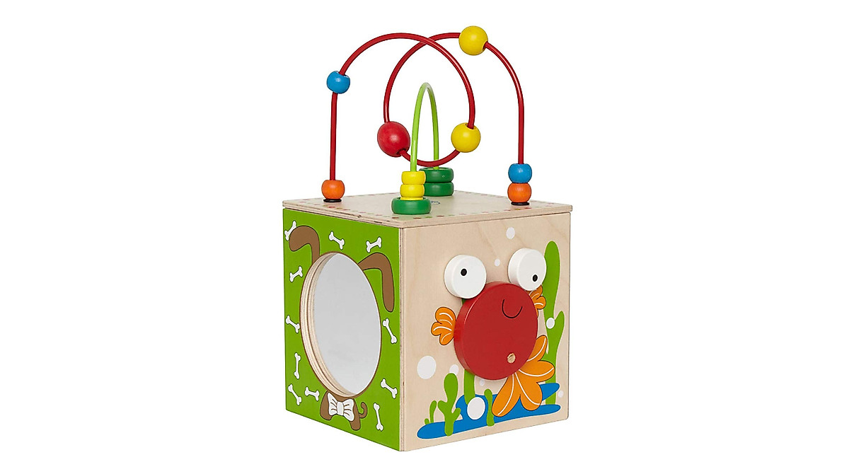 Hape Discovery Box: 5-in-1 Toddler Activity Cube & Learning Toy