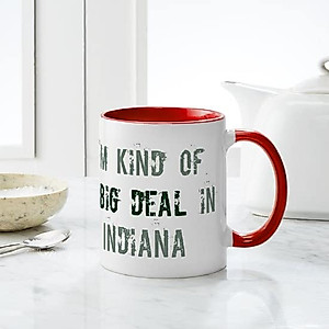 CafePress Big Deal In Indiana Mug Ceramic Coffee Mug, Tea Cup 11 oz