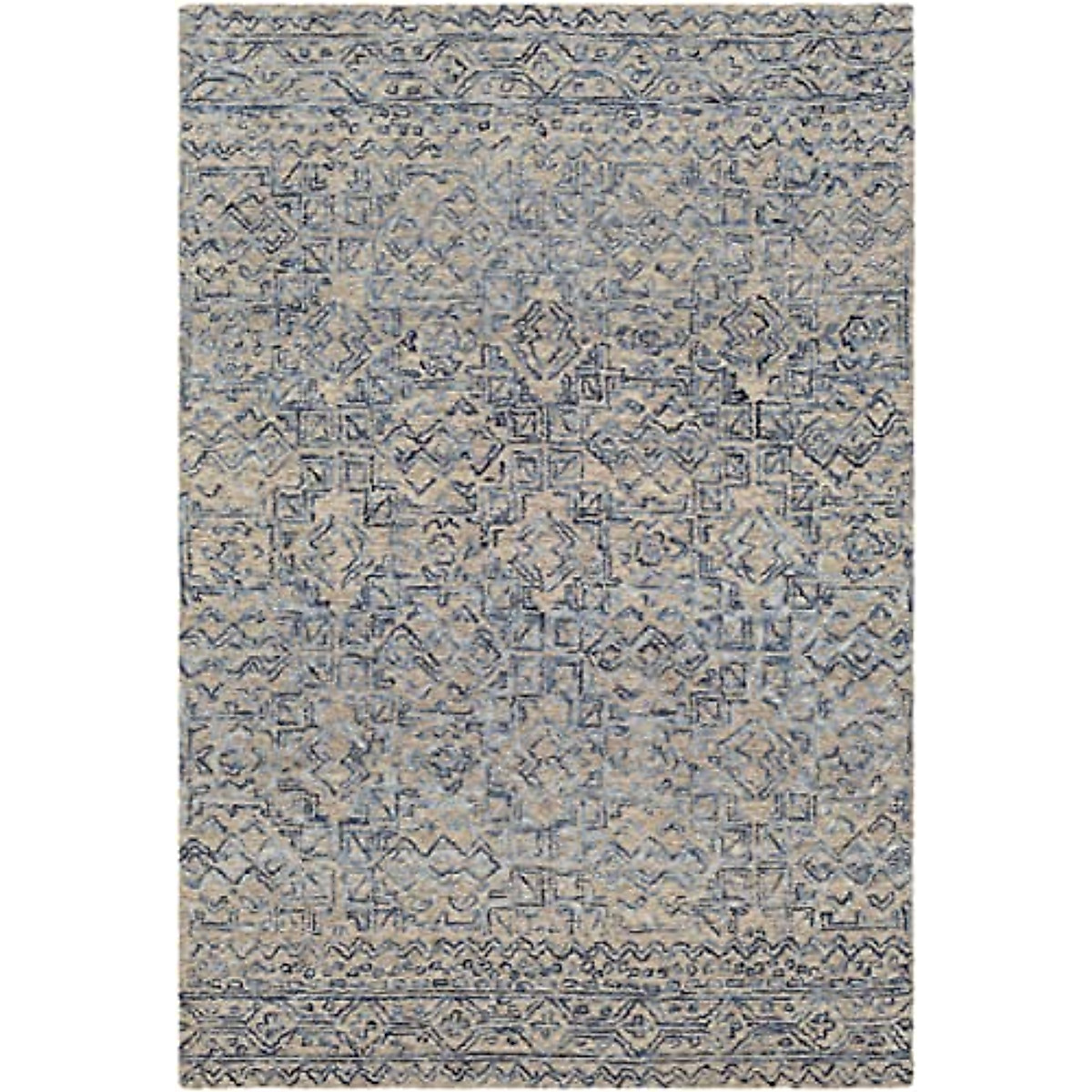 BoutiqueRugs Radisson Bohemian, Transitional Area Rug - Navy, Blue, Taupe - 8' x 10'