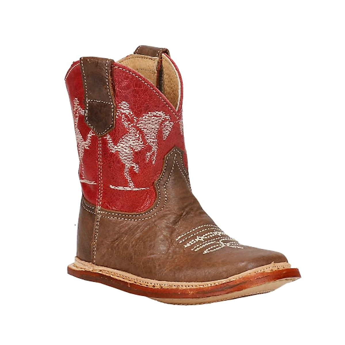 Roper Western Boot Boys Leather 3 Infant Brown 09-016-7912-1386 BR