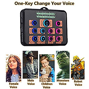 Voice Changer Gaming Headset with Mic for Xbox One,PC,PS4,Over-Ear Headphones with Volume Control LED Light Cool Style Stereo,Noise Reduction for Phone/PS4/Xbox/Switch/IPad/Computer/Kids