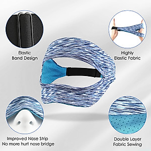 ZyberGears VR Sweat Guard for Meta Quest 2 Quest Pro (3pcs), VR Headset Face Sweat Band for VR Fitness & Workout Games Supernatural Beat Saber