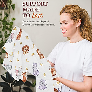 San Francisco Baby Animal Swaddle Blankets, 3-Pack – Soft, Bamboo Rayon and Cotton Baby Blankets for Boys and Girls Promote Sound Sleep – 47x47 in. Receiving Blanket/Multipurpose Baby Essentials