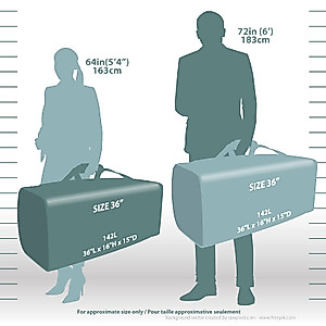 Jetstream Heavy Duty Hockey Bag | Multi Pocket Travel Duffel Bag | Large Sports Gym Equipment with Water Repellency | Foldable Luggage Bag with Padded Handles For Camping (36 Inch, Grey)