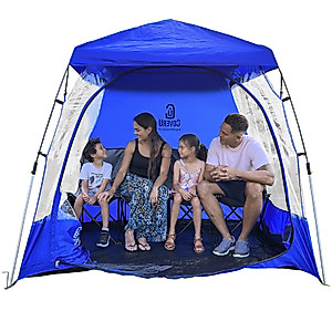 CoverU Sports Tent Pod – Pop Up 2 Person Cold Climate Canopy Shelter – BLUE – Patented