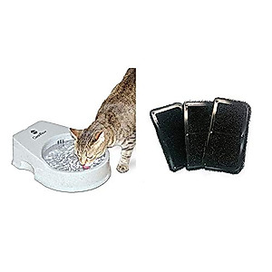 K&H PET PRODUCTS CleanFlow Cat Filtered Bowl and Replacement Filters Cartridges