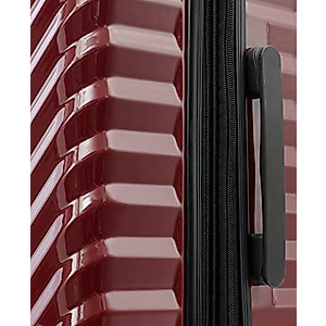 Karl Lagerfeld Paris Women's Suitcase Spinner Wheels Hardside, Burgundy, One Size