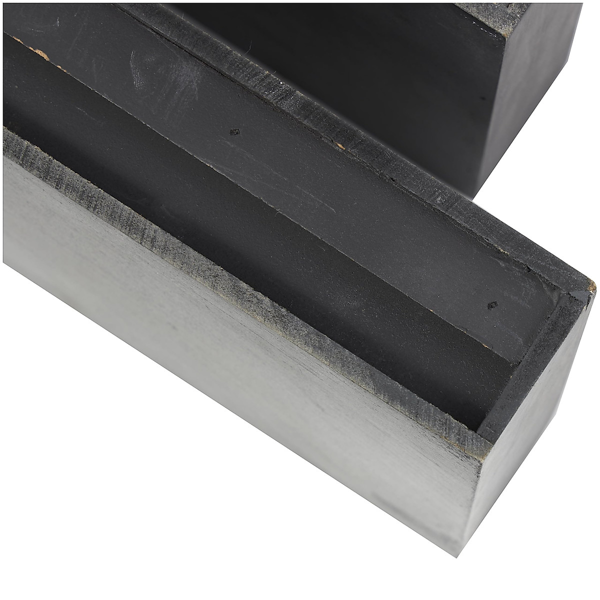 CosmoLiving by Cosmopolitan Wood 3 Shelves Wall Shelf, Set of 3 24", 12", 6"W, Black