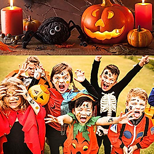 Halloween Temporary Tattoos for Kids, 100 Assorted Waterproof Cute Pumpkin Tattoos Stickers for Kids and Children Party Favors