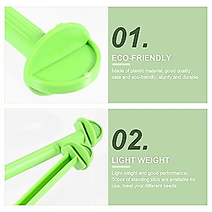 Mikikit Parrot Perch Stand Bird Cage Platform Stand: ing Rods Plastic Parrot Cage Standing Bird Cage Accessories Platform Plastic Stick Playground for Small Medium Birds- 10 Pcs