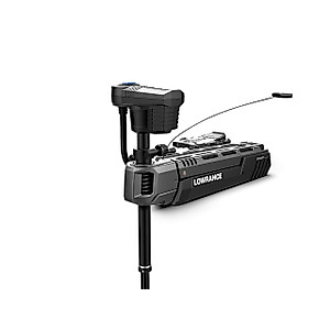 Lowrance Ghost - Freshwater Trolling Motor, 47" Shaft, Bow Mount, 97/120 lbs Thrust with Configurable Foot Pedal, HDI Sonar