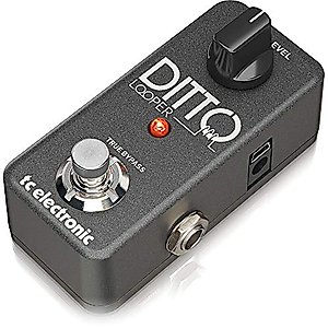 TC Electronic DITTO LOOPER Highly Intuitive Looper Pedal with 5 Minutes of Looping Time, Analog-Dry-Through and True Bypass Multicolored