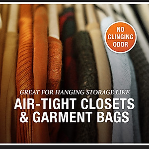 Reefer-Galler NO Moth Closet Hanger Refills - Kills Clothes Moths, Carpet Beetles, Eggs & Larvae (2 Moth Cakes, Pack of 6)