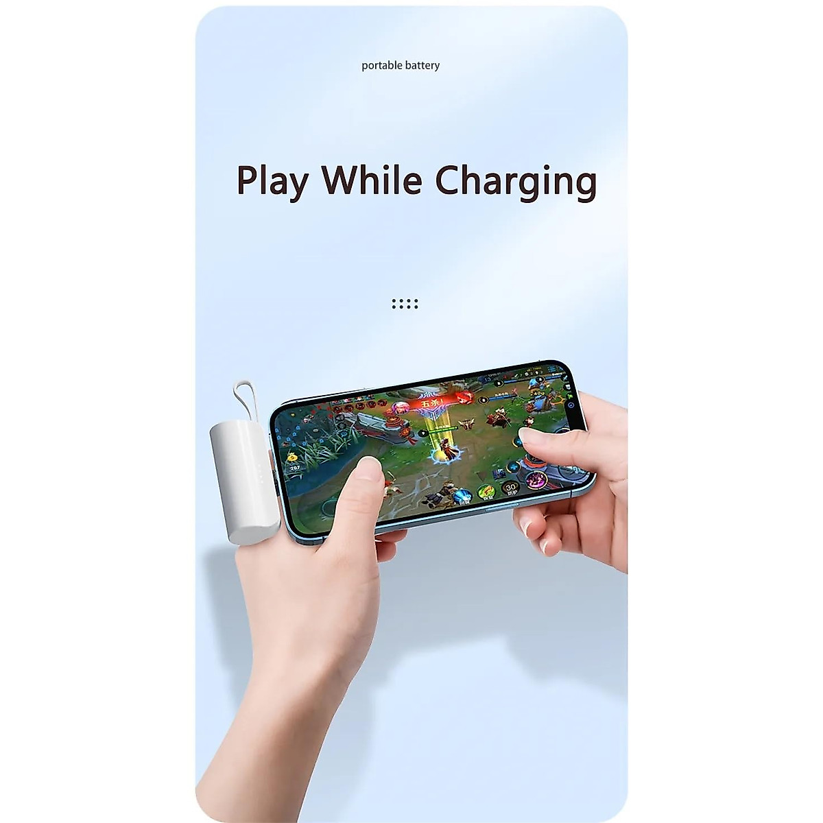 COMPAZZ Mini Portable Charger Power Bank for iPhone, with USB C Cable. Fast Charging Battery Pack Charger Portable Emergency Phone Charger. Travel Essentials Portable Phone Charger 5000mAh Powerbank.