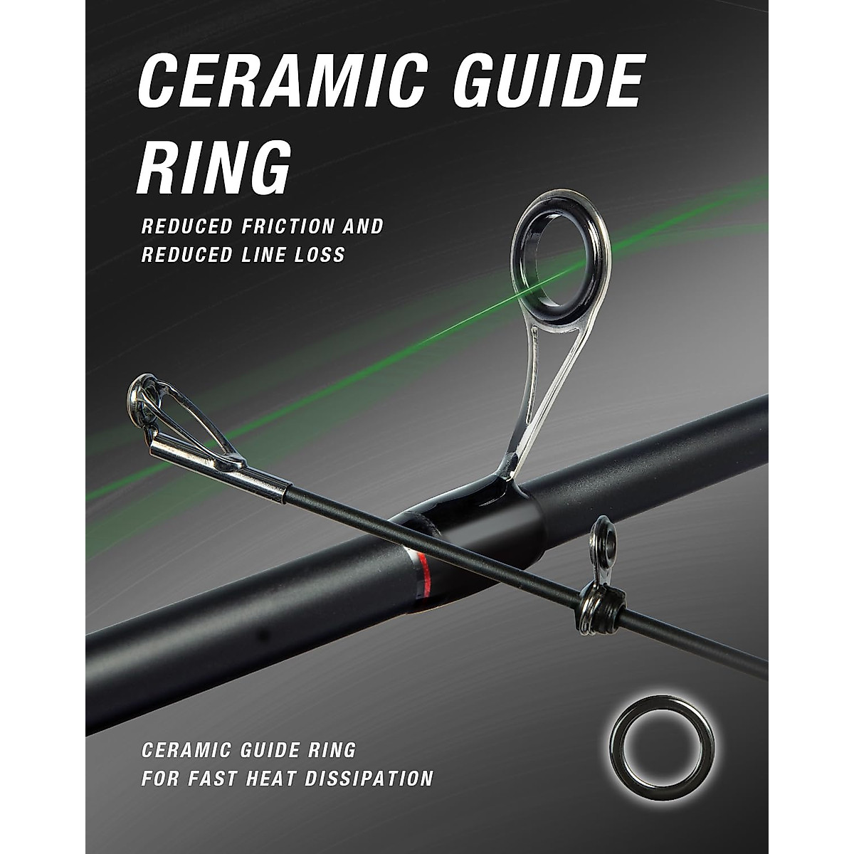 Ghosthorn Graphite Fishing Rod and Reel Combo, Bait Casting Telescoping Fishing Pole Collapsible Portable Travel Kit with Carrier Bag for Freshwater Fishing Gift for Men Women