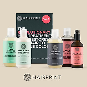 Hairprint Wash & Grow Shampoo | Plant-Based Therapy for Healthier, Faster Growing Hair | Nourishes, Strengthens & Stimulates Scalp | Gentle Botanically Infused Formula | Non-Toxic (8 Fl Oz)