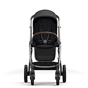 CYBEX Gazelle S Stroller, Modular Double Stroller for Infant and Toddler, Includes Detachable Shopping Basket, Over 20+ Configurations, Folds Flat for Easy Storage, Deep Black