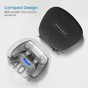 tomtoc Protective Case for PS5 Controller, Hard Shell Joystick Protector for Playstation 5 DualSense Wireless Remote, Shock-Proof, Dust-Resistant, Anti-Scratch, PS5 Accessories Protective Cover