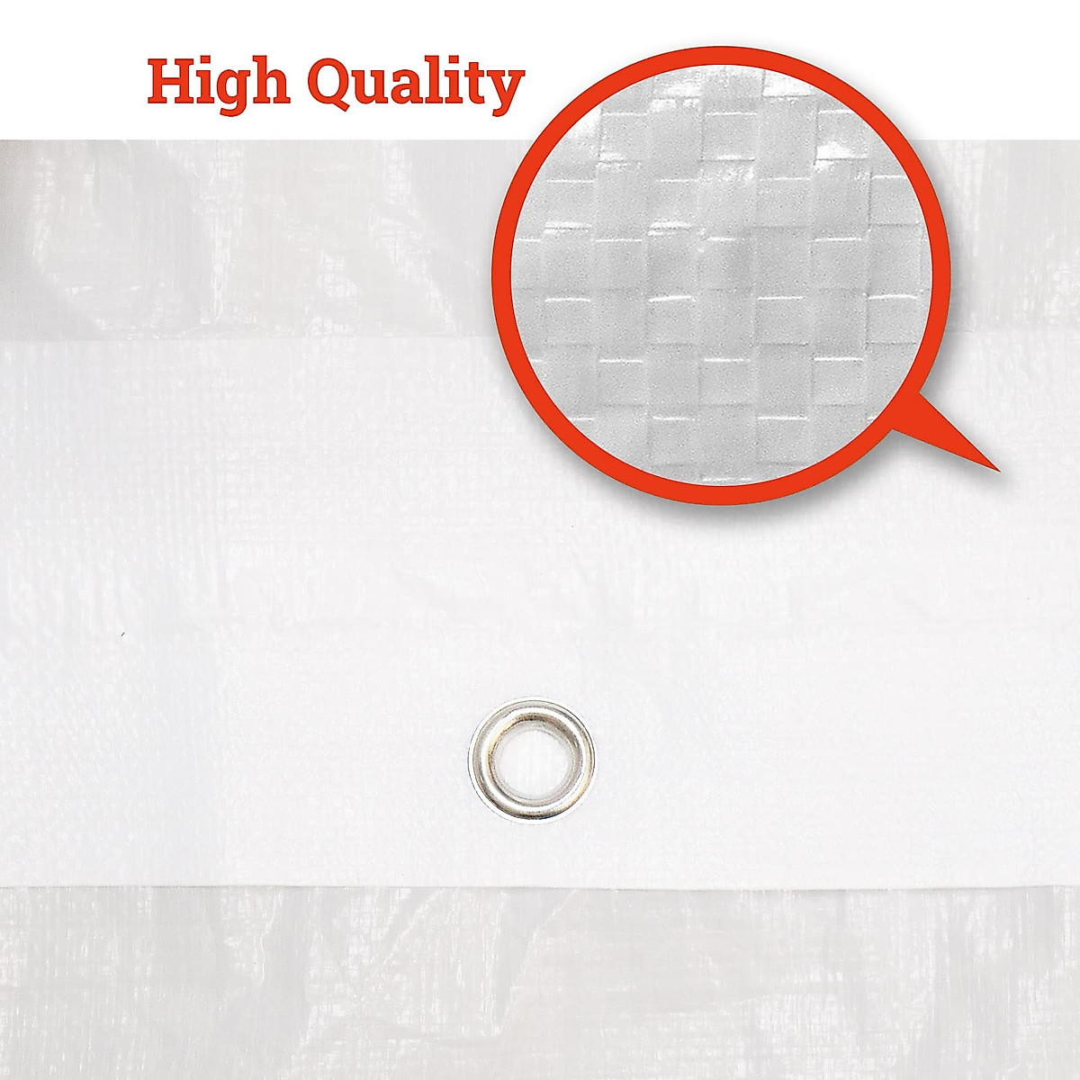 YardGrow 10'x20' Carport Replacement Canopy Upgraded Carport Replacement Top Canopy Cover for Car Garage Shelter Tent with Ball Bungees, Canopy ONLY (White)