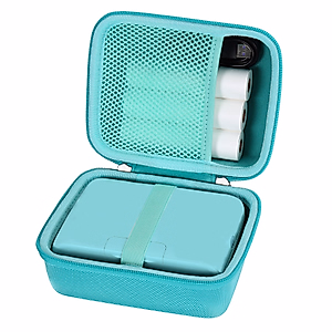 khanka Hard Travel Case Replacement for Phomemo M04S Portable Thermal Printer, Bluetooth Label Printer, Case Only (Teal)