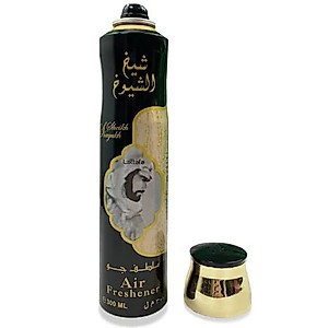 Sheikh Al Shuyukh Luxe Air Freshener - 300 ML (10.1 oz) | Aromatic Essential Oil Spray | Beautify the Home with Notes of Saffron, Roses, Caramel, and Amber | Long-Lasting Room Fragrance | by Lattafa
