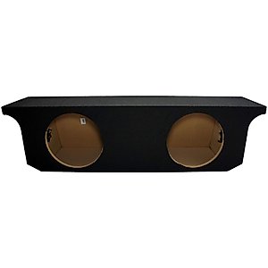 American Sound Connection JW2X12-074DR-BS Compatible with 2007-2015 Jeep Wrangler Unlimited (4 Door) Custom Dual 12" Subwoofer Enclosure Sub Box