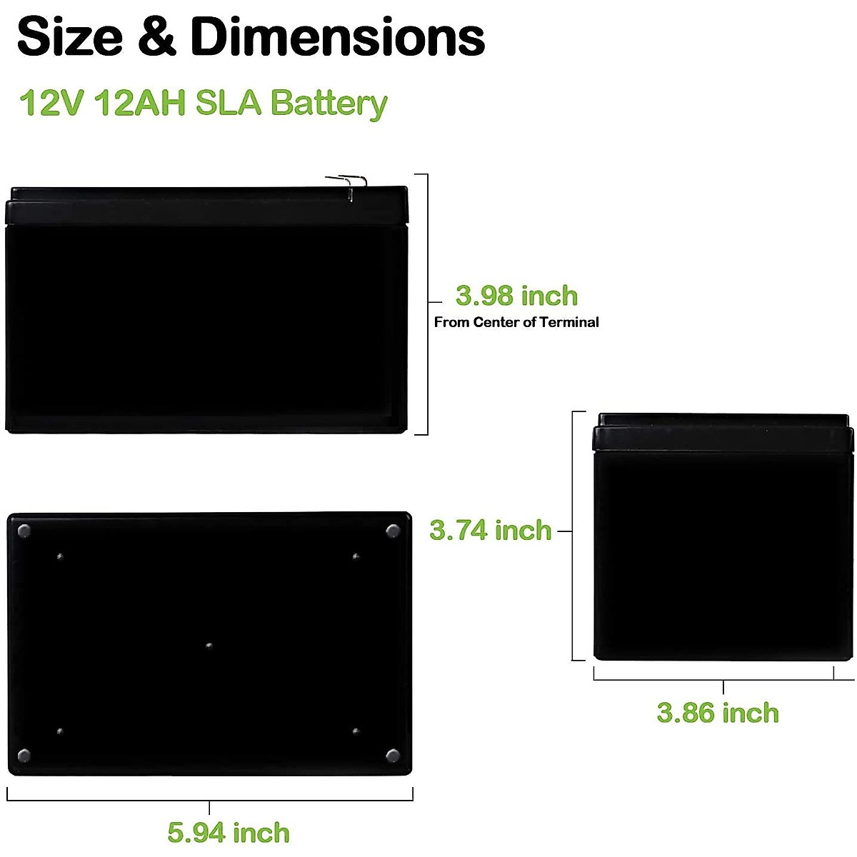 Kid Trax 12 Volt "ANDERSON" Replacement Battery 12V 12AH Beiter DC Power