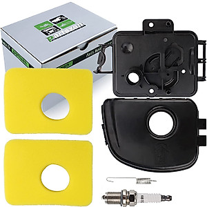 partszen 595663 Air Filter Base & 595660 Air Cleaner Cover for 550E-550Ex Series 08P502 09P602 09P702 Mower Engines with 799579 Foam Air Filter