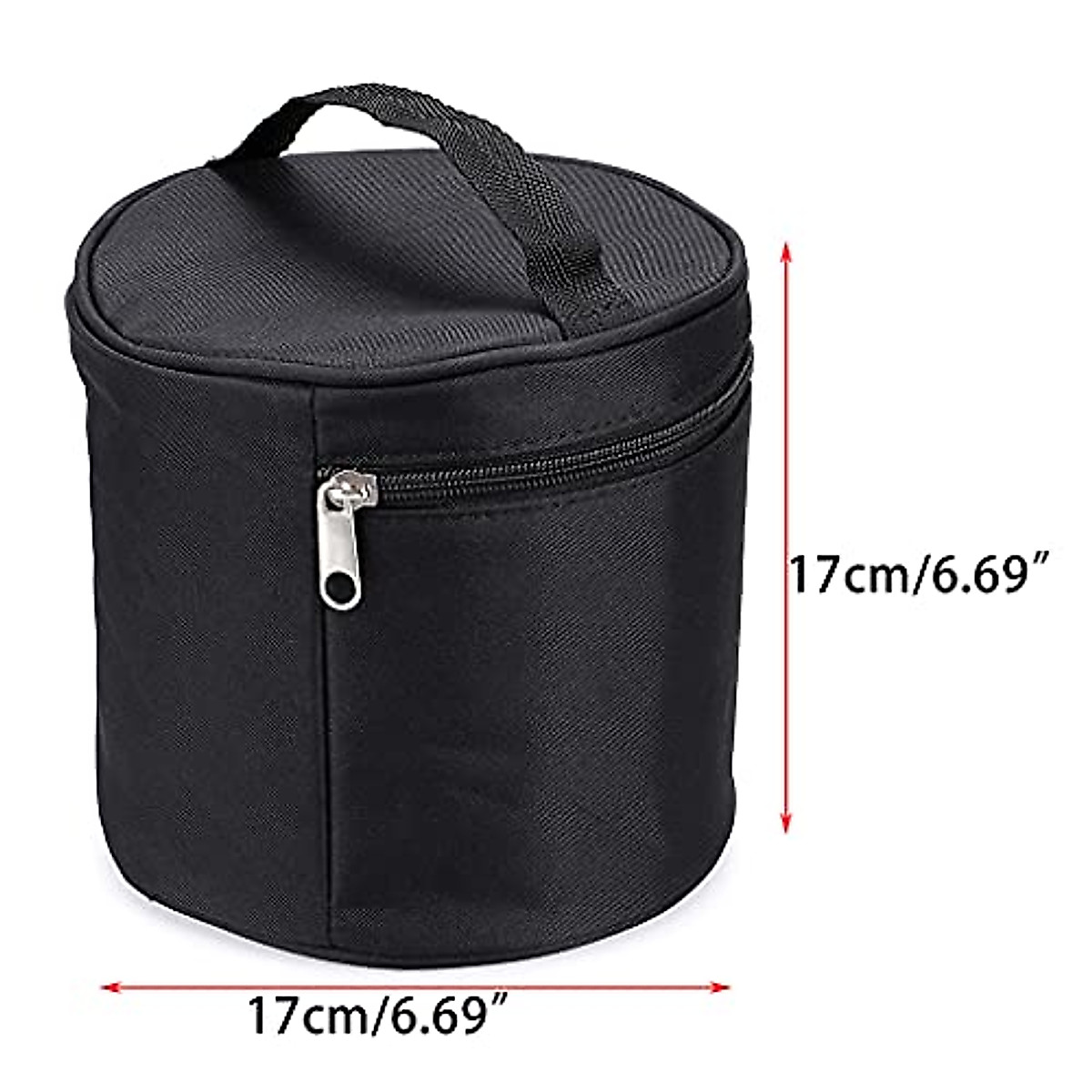 BTSKY Multifunction Marker Case - Zippered Canvas Pen Bag Pencil Case Stationary Storage for 80 Markers, Black (NO Compartments Inside)