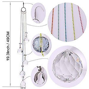 Crystals Ball Prisms Suncatcher Hanging Ornament Rainbow Maker for Home,Garden Decoration