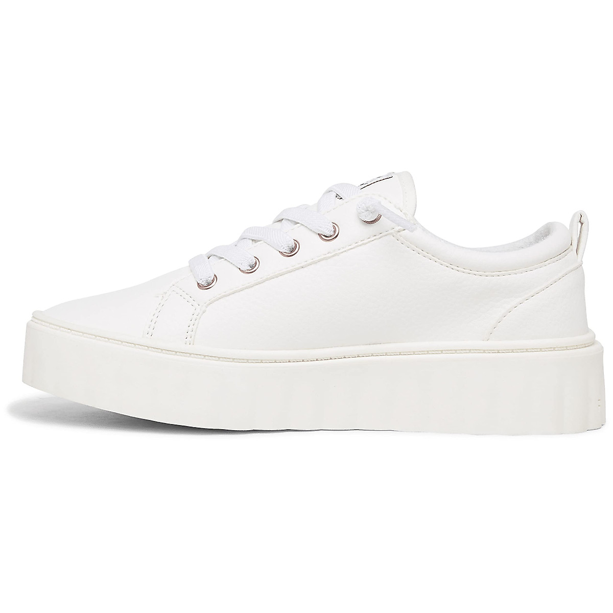 Roxy Women's Sheilahh Slip On Platform Sneaker Shoe, White , 9 medium US