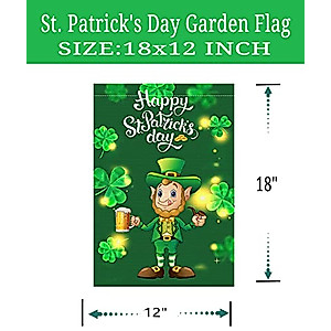 Tinuos St. Patrick's Day Garden Flag 12.5 x 18 Inches (Style one)