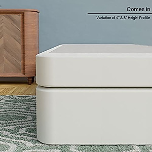 Continental Sleep 8-Inch Fully Assembled Split Wood Traditional Box Spring/Foundation for Mattress Set, King, Beige