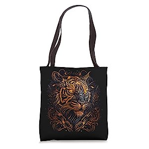 Tiger Lunar Zodiac Chinese Horoscope Astrology Tote Bag