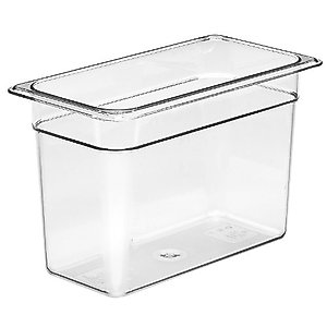 Cambro Camwear 38CW135 Food Pan, 1/3 by 8-Inch, Clear