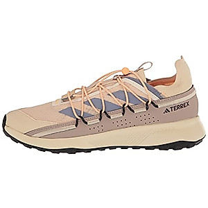 adidas Women's Terrex Voyager 21 Sneaker, Sand Strata/Silver Violet/Acid Orange, 8